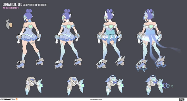 Overwatch 2: Dokiwatch Juno Mythic Skin concept-花瓣网