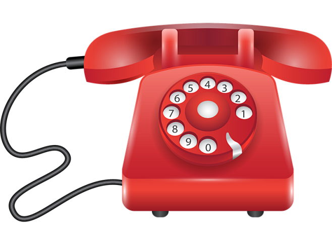 红色电话机