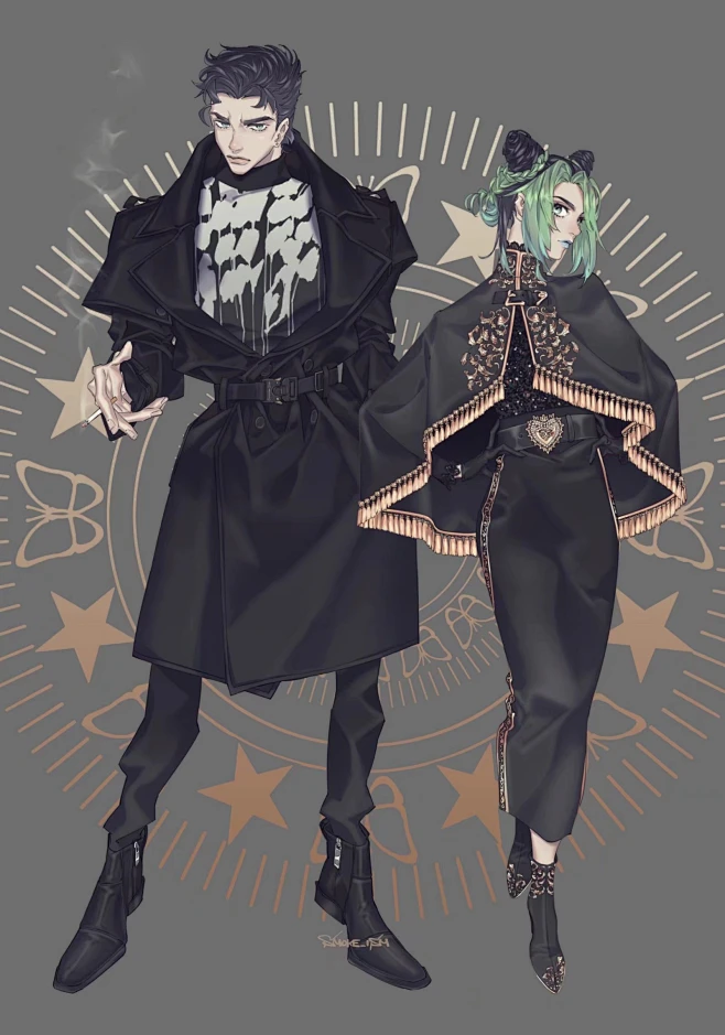 #JOJO#这一组着装太潮太帅了 awsl 【P：id=41320640】 -花瓣网