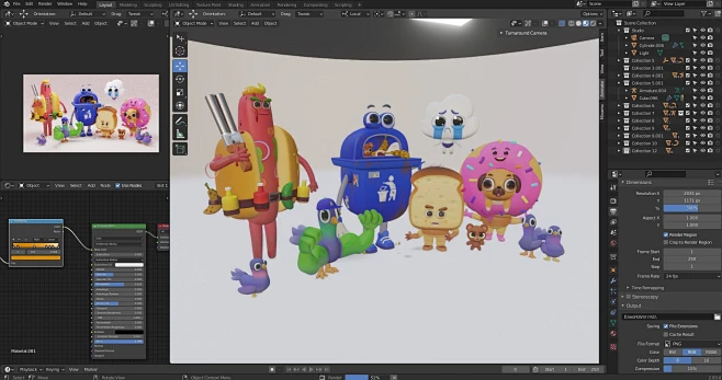 My first test characters-花瓣网