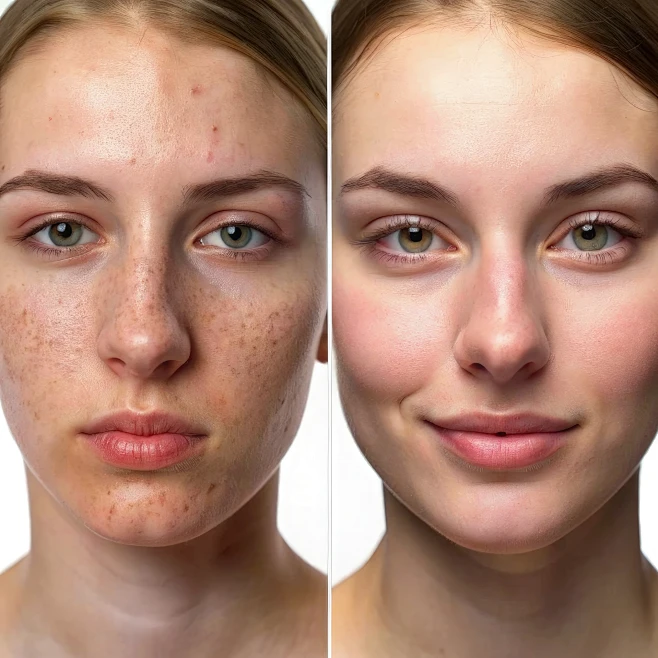 before-after-emulsion-application-shows-reduced-redness-acne-generative ...
