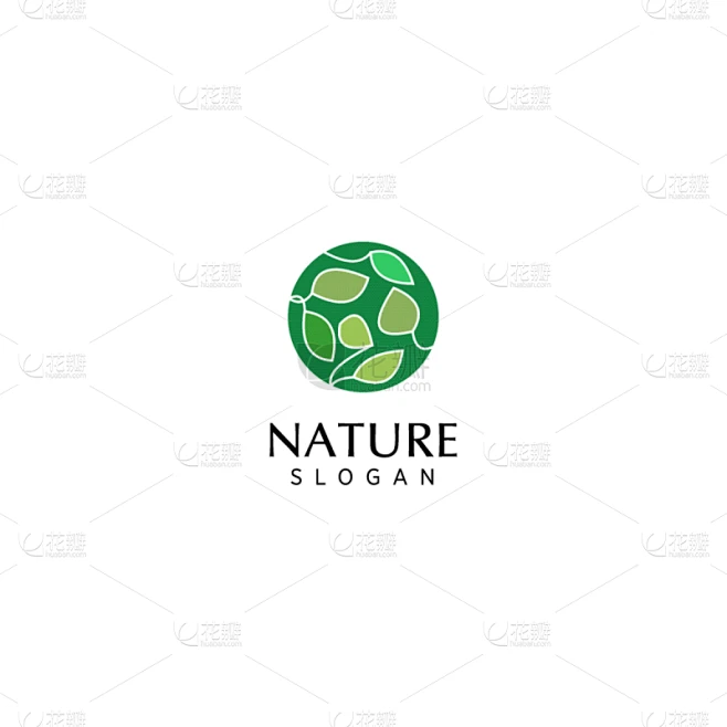 nature logo template premium素材-花瓣网