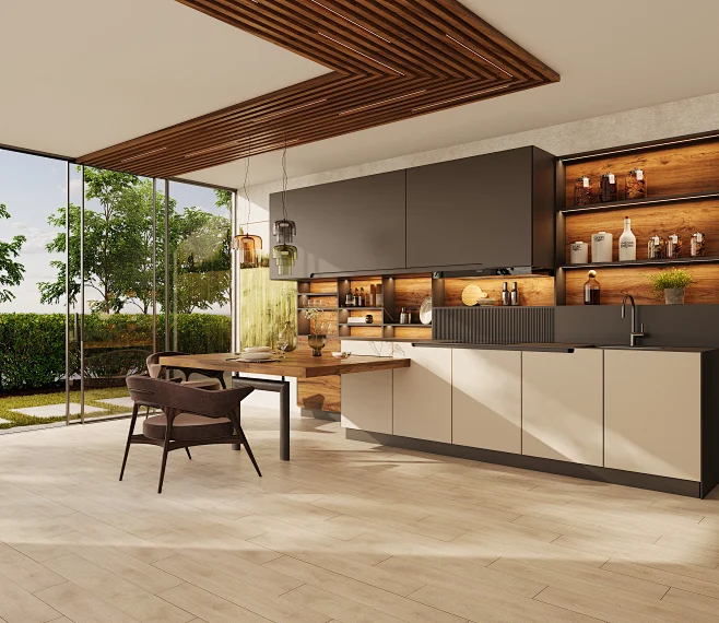 Kitchen in a trashed house / Visualization Kitchen :: Behance-花瓣网