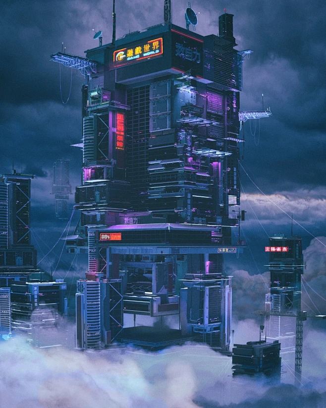 超赞！美国三维数码艺术家 beeple 作品欣赏 605P 科幻 场景 角色 怪兽-花瓣网