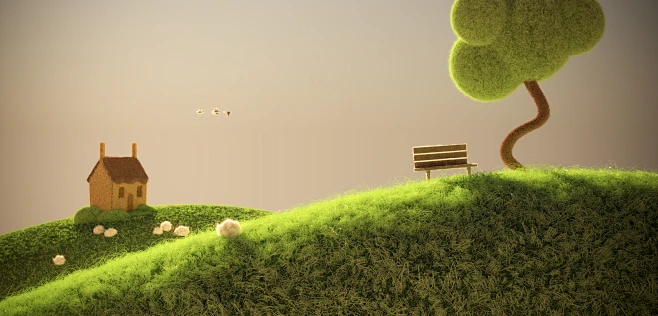 artwork cartoon CGI concept cute digital illustration visualization-花瓣网