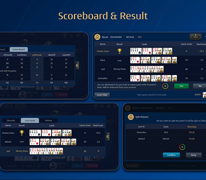 card design card game game mobile Mobile app Poker rummy Rummy Game UI ...