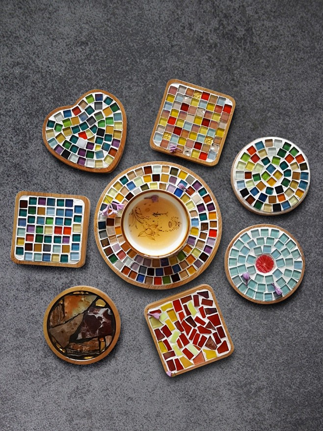 马赛克杯垫diy