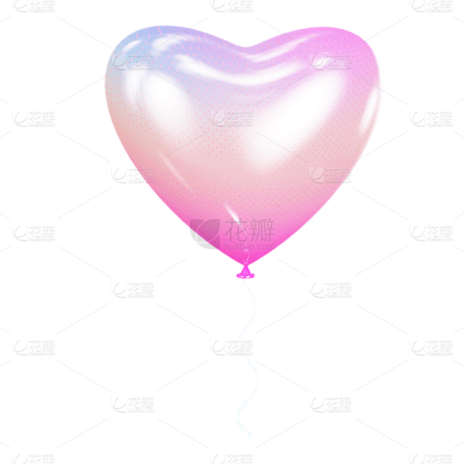 3D爱心气球元素贴纸