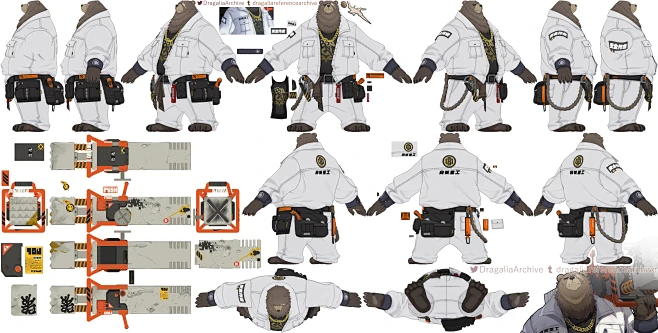 Ben Bigger model references by DragaliaArchive-花瓣网