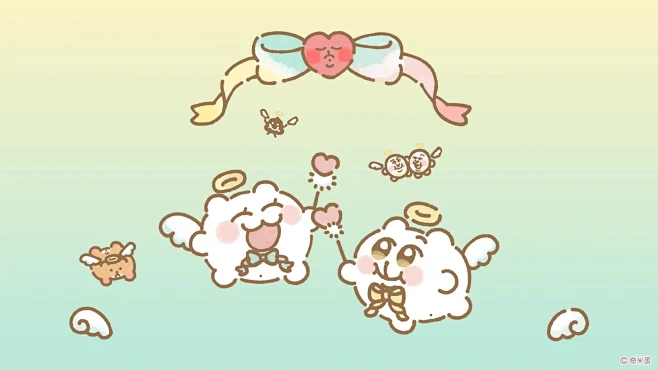 可爱插画ipad壁纸 画师：奇米蛋 Chimitan -花瓣网