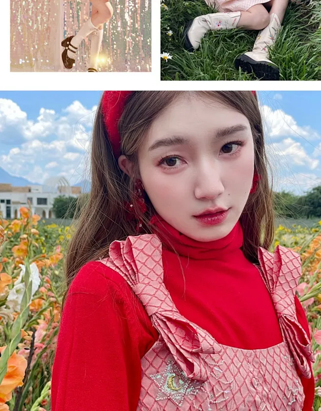 DEAR栗原创【许愿流星】菱形格串珠刺绣蝴蝶结背心裙小众设计礼服-淘宝网-花瓣网