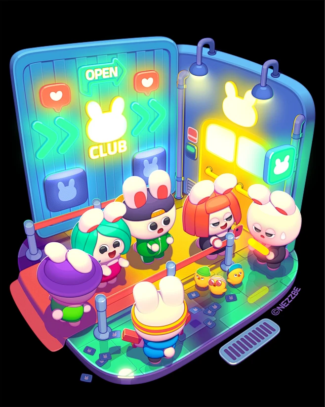 Rabbit Club-花瓣网