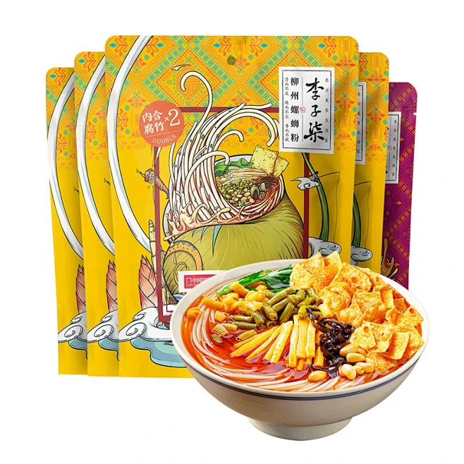 李子柒螺蛳粉柳州螺狮粉288g*4袋280g*1袋组合速食广西螺丝粉米粉-tmall.com天猫-花瓣网