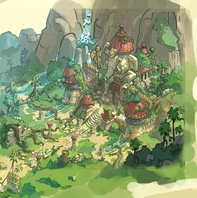Temple Run puzzle adventures-花瓣网