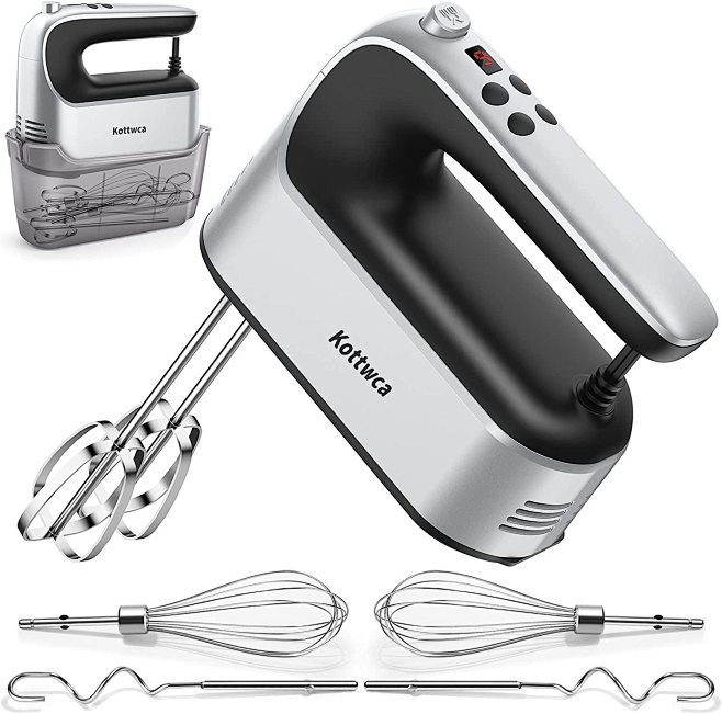 Amazon.com: Hand Mixer Electric with Storage Case, 450W 9-Speed Kitchen ...
