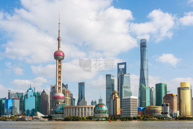 陆家嘴,浦东,城市天际线,上海,珀尔里福,船桥,天际线拱门,绿色建筑,黄浦江,东方明珠塔