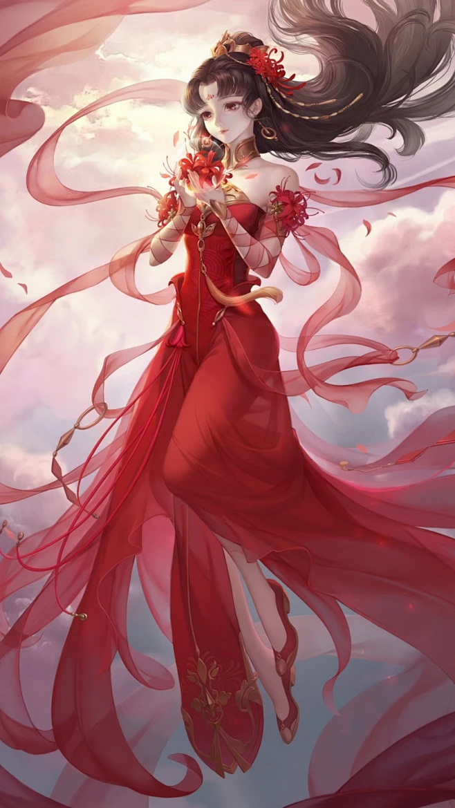 唯美古风动漫美女-花瓣网