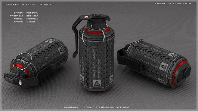 Grenade concept-花瓣网