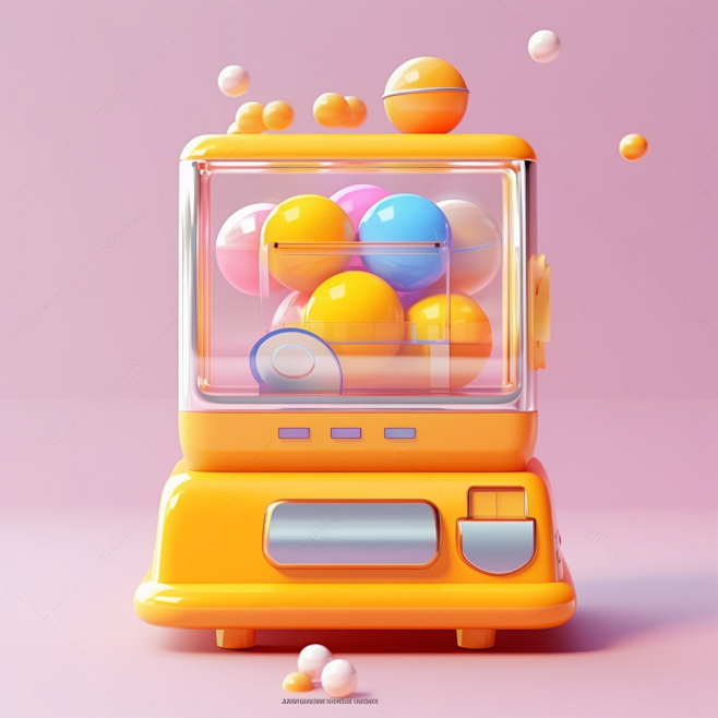 A Gashapon machines with two buttons,Capsule Capsule egg machine,front ...