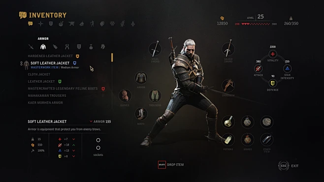 Witcher 3—UI & Gwint Redesigned : Redesign of Witcher 3 the game UI ...