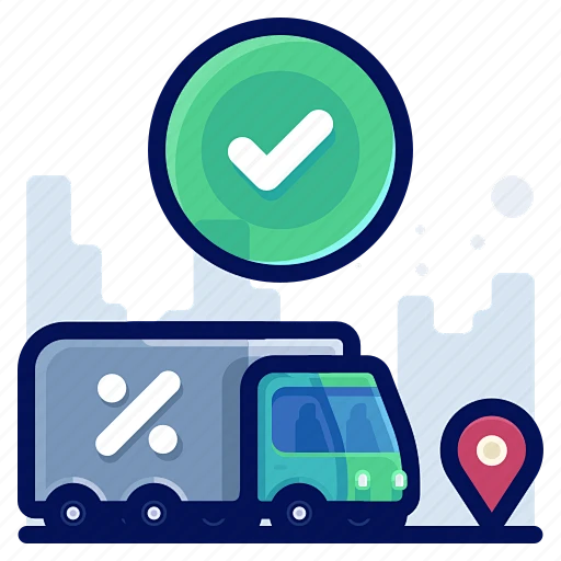 Confirm, delivery, transport, van, truck icon - Download on Iconfinder-花瓣网