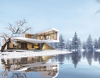Snow Lake House-花瓣网
