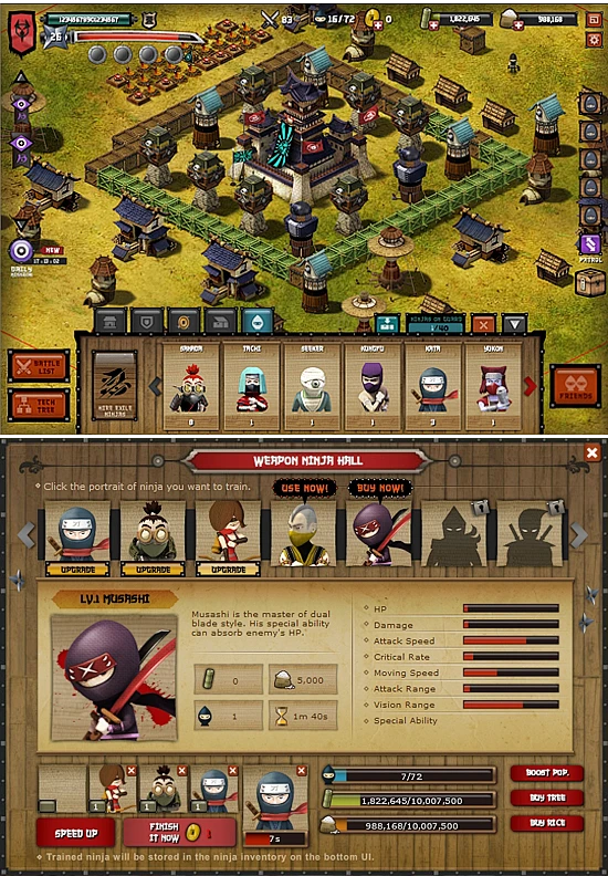 NINJA SHOWDOWN : Facebook game-花瓣网