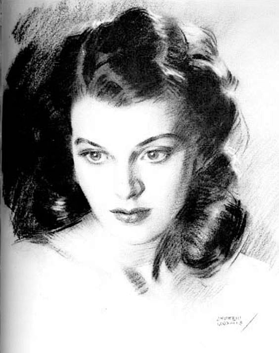 Andrew Loomis, 'Female Head.':