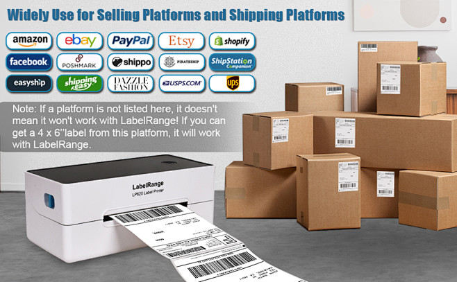 Amazon.com : LabelRange 300DPI High Resolution Thermal Label Printer ...