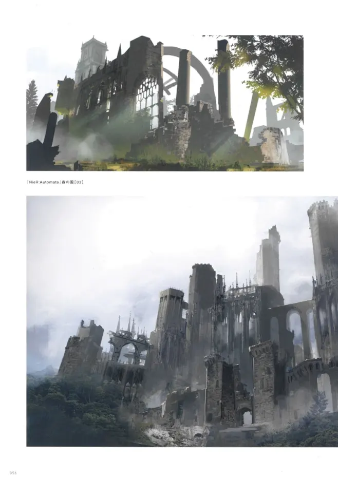 @图维画社 《尼尔机械纪元》设定图集2b小姐姐插画-花瓣网