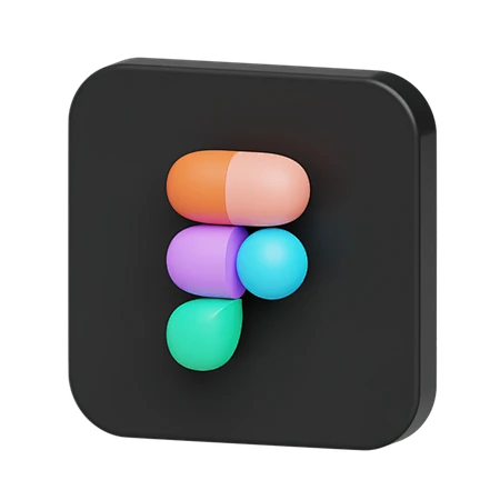 Figma Logo 3D Illustration-花瓣网