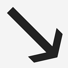 素材-花瓣网|陪你做生活的设计师 | ps://88icon.com 右下箭头 大 直线 粗 标志性