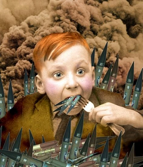 Appetite - Deborah Kelly collage art-花瓣网