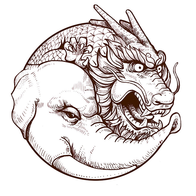 Dragon & Elephant : 欲成佛门龙象 先作众生牛马