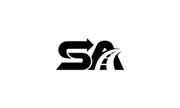物流运输字母sa标志logo矢量图设计素材-花瓣网