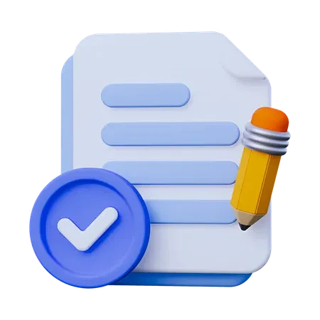 Document Assignments 3D Icon-花瓣网