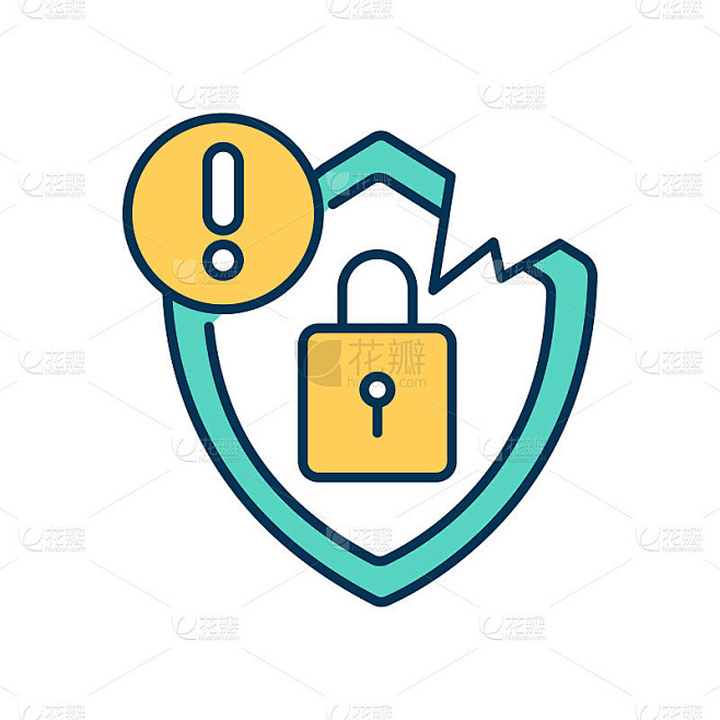 安全漏洞RGB彩色图标