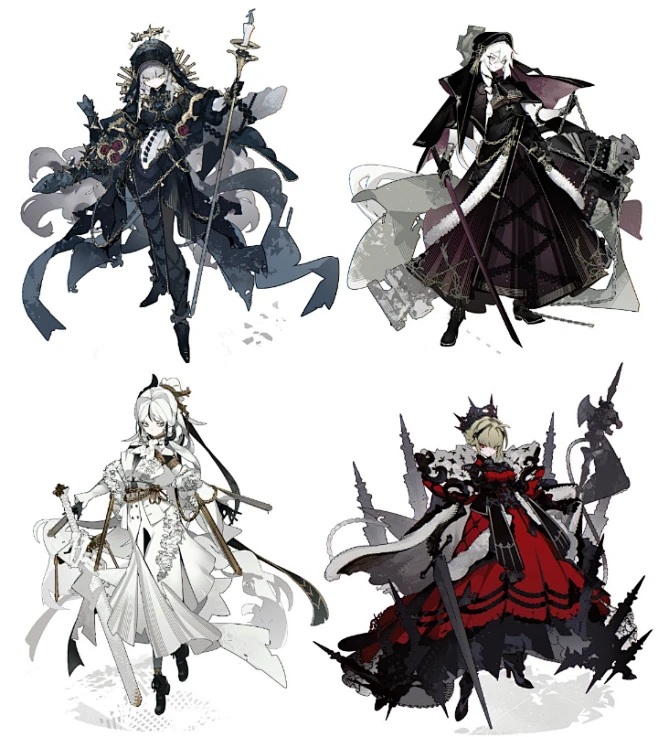 4 knights ladys-花瓣网