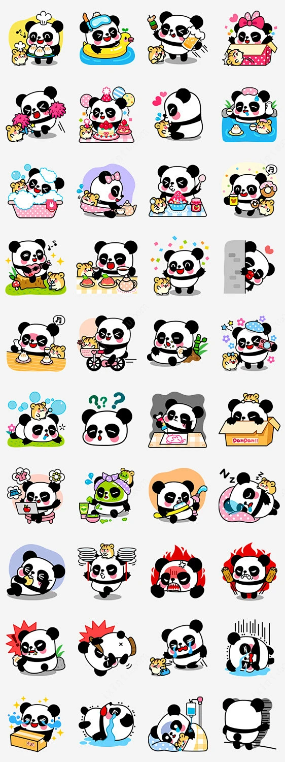 可爱的小熊猫png免抠素材_新图网 https://ixintu.com 小熊猫 彩色 卡通 花朵-花瓣网