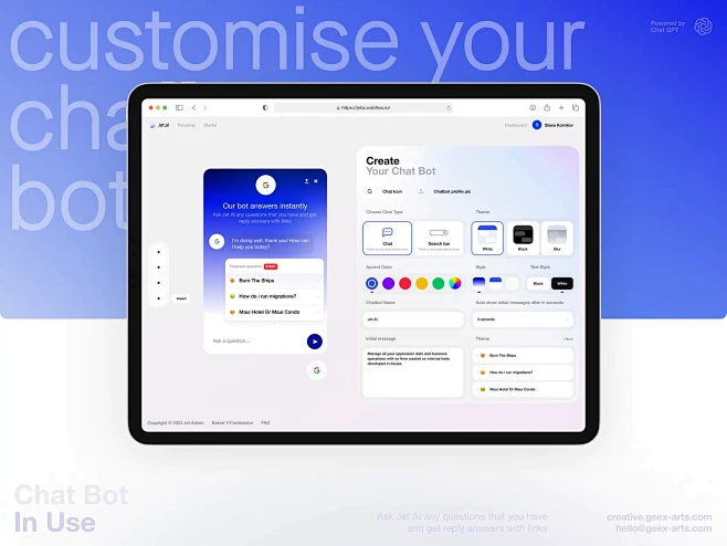 Jet Ai Chat Bot Design-花瓣网