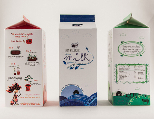 Milk Carton Project : This was a project for my branding class at the ...