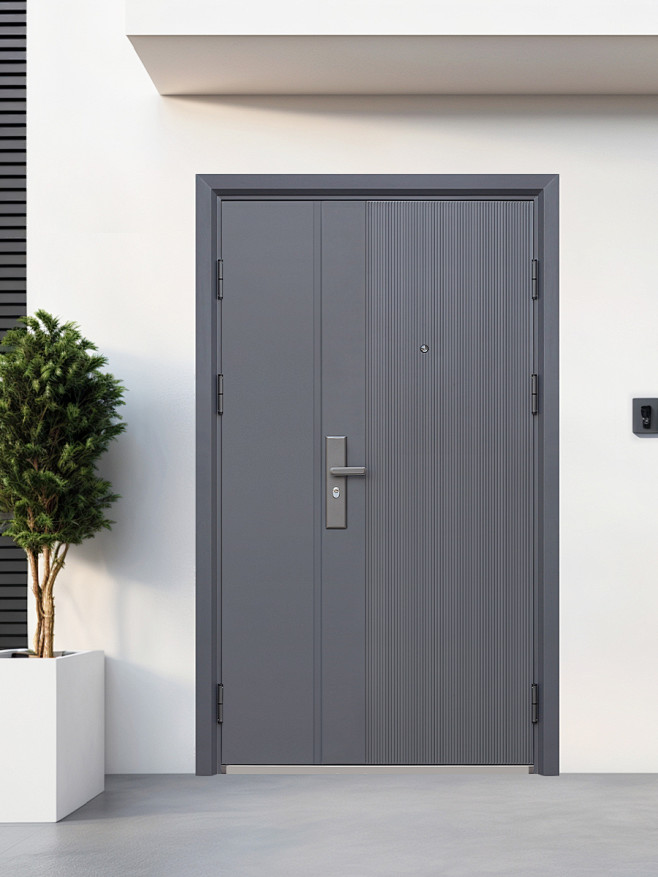 防盗门室外场景