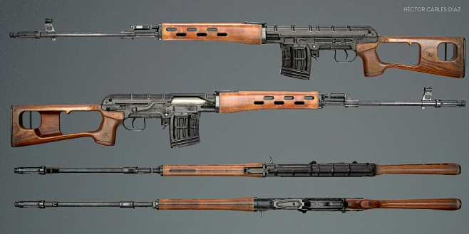SVD - 'Dragunov' Sniper Rifle-花瓣网