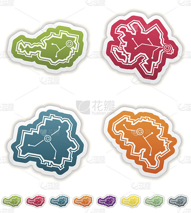 简单的国家图标