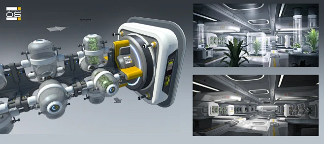 ADR1FT , Oscar Cafaro : concept art for ADR1FT - Three One Zero-花瓣网