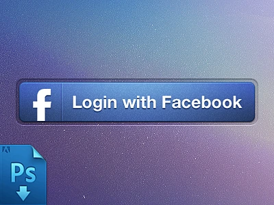 FB 登陆按钮(PSD)图片_社交元素图片素材-花瓣网