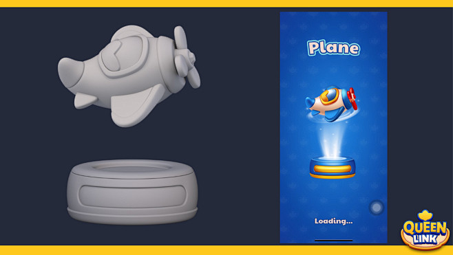 Queen Link N-Path Games Match 3 Game - 3D Casual Game Assets