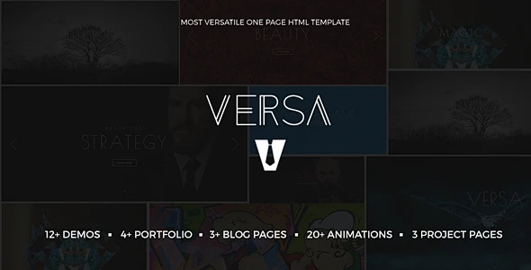 Versa | Multi-purpose One Page Responsive Template : Versa is a versatile HTML5 Template to ...