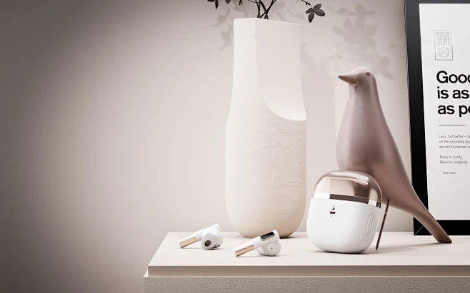 industrial design product design portfolio visualization rendering earphones headphones speakers ...