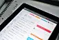Flat iPad iOS 7-Tablet App & Dashboard on Behance-花瓣网